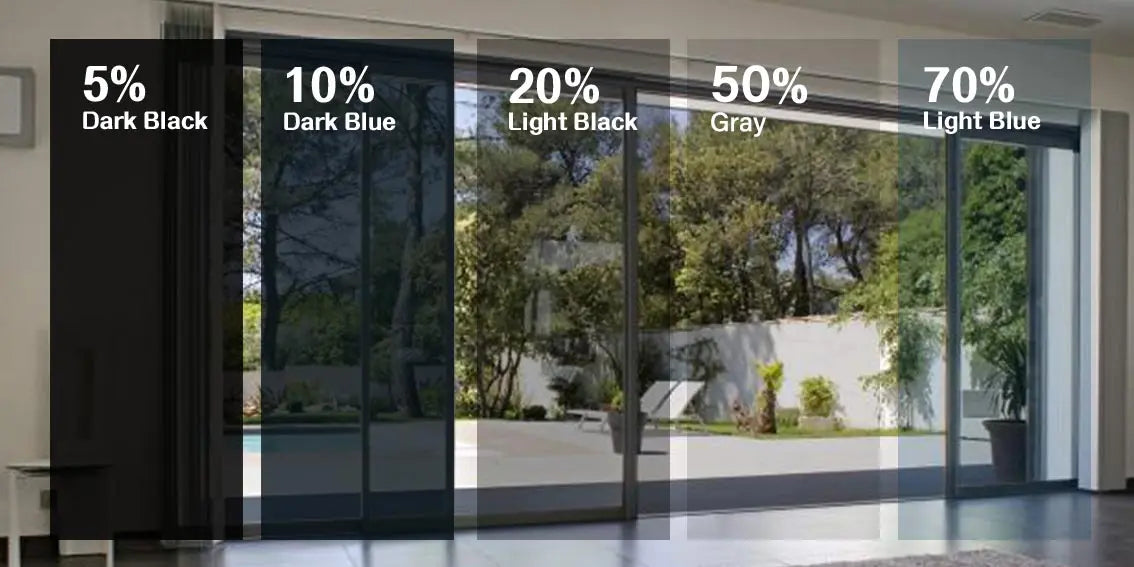 50% Static Cling Window Tint - 18 in. Width, Custom Length - GreenfilmUSA