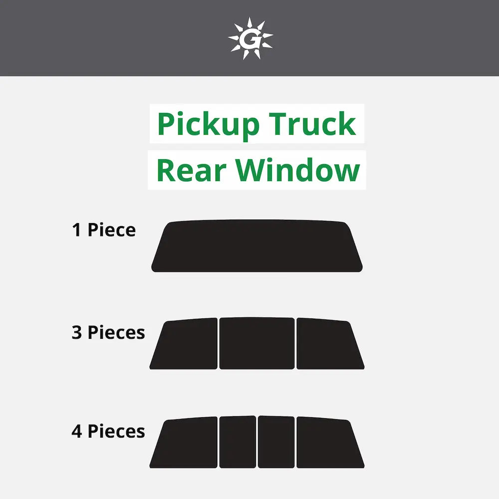 Custom Precut Window Tint for Pickup Rear Window – GreenfilmUSA